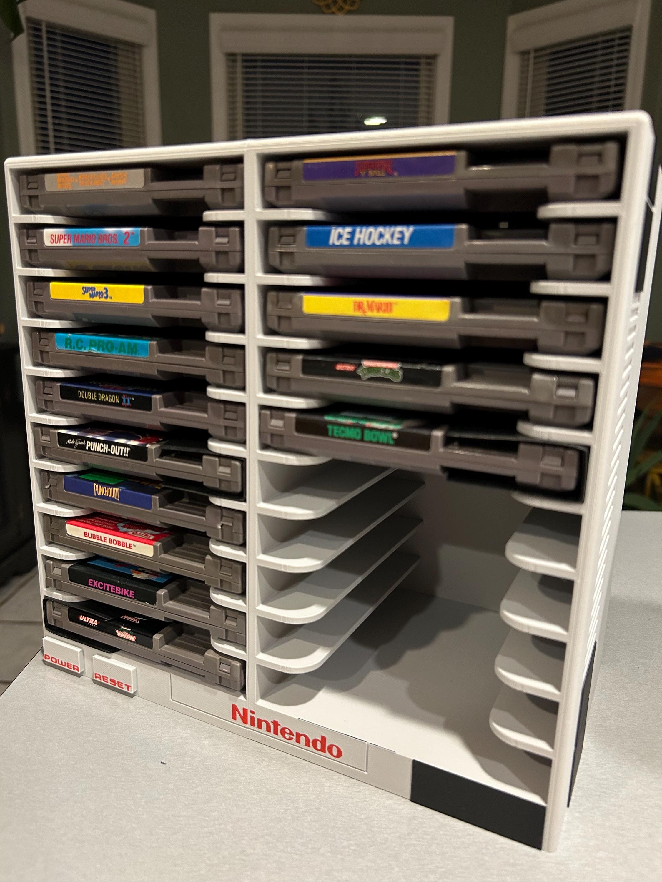Original NES Game Cartridge Display Stand Holder (10 or 20 Games ...