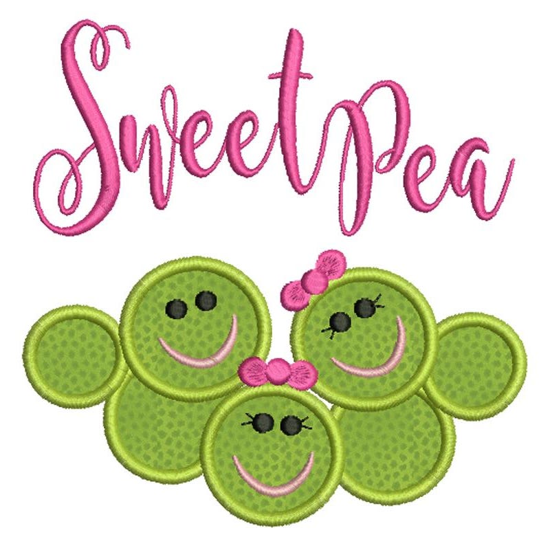 Sweet Pea Embroidery Designs - Etsy