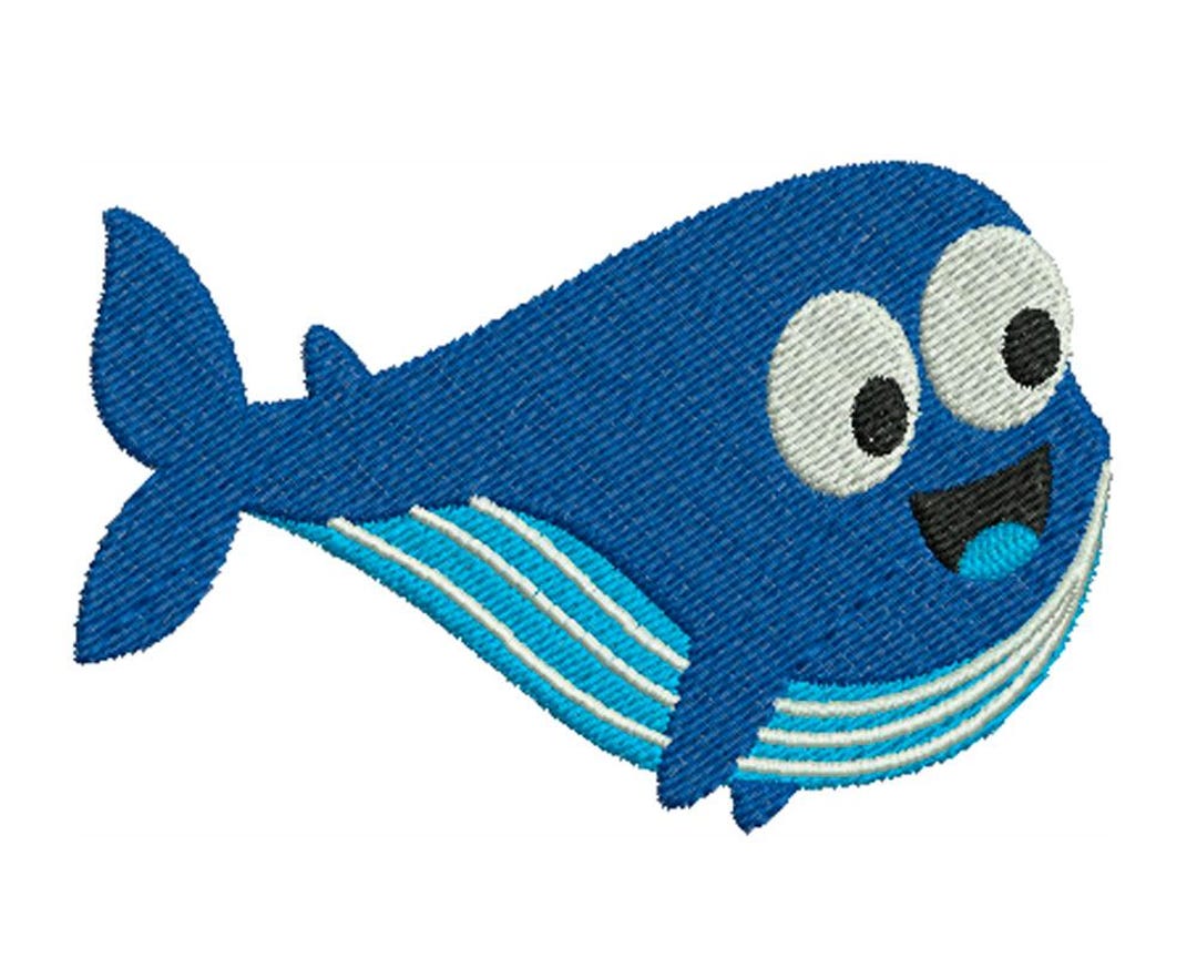 Machine Embroidery Whale Sea Animal - Etsy