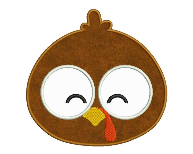 Machine Embroidery Applique Thanksgiving Turkey 15 - Etsy UK