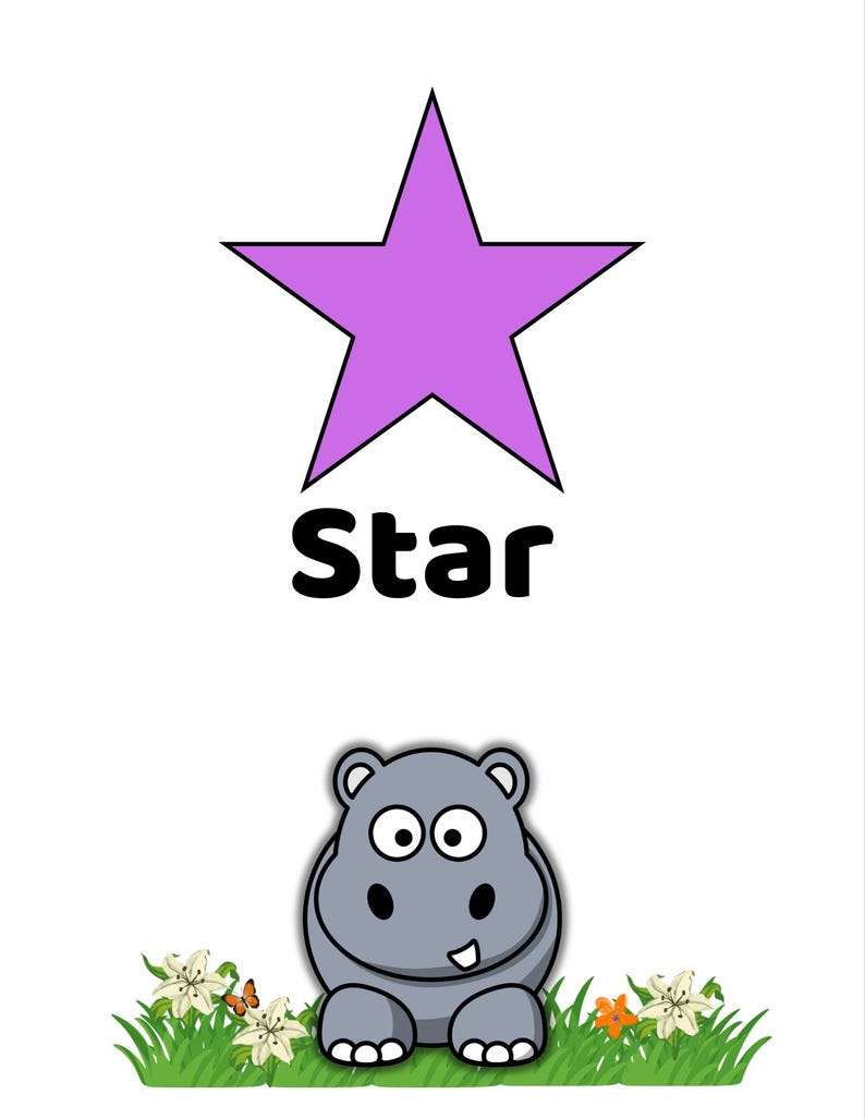 Safari Shapes Posters for Kids | Printable Basic Shapes Wall Art ...
