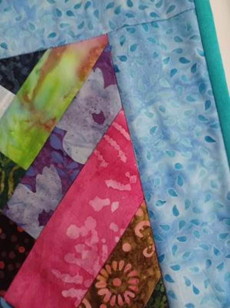 Handmade Quilted Batik Braid Pattern Table Runner Centerpiece Happy ...