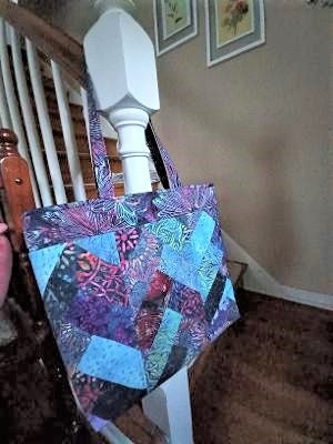 Batik Braid Pattern Tote Bag With Handles and Pocket - Etsy