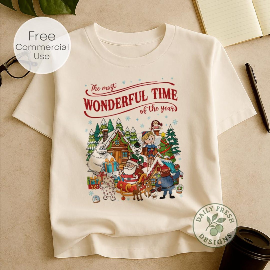 Cute Cartoon Png, Retro Christmas Friends, 90s Holiday Tee, Yukon ...
