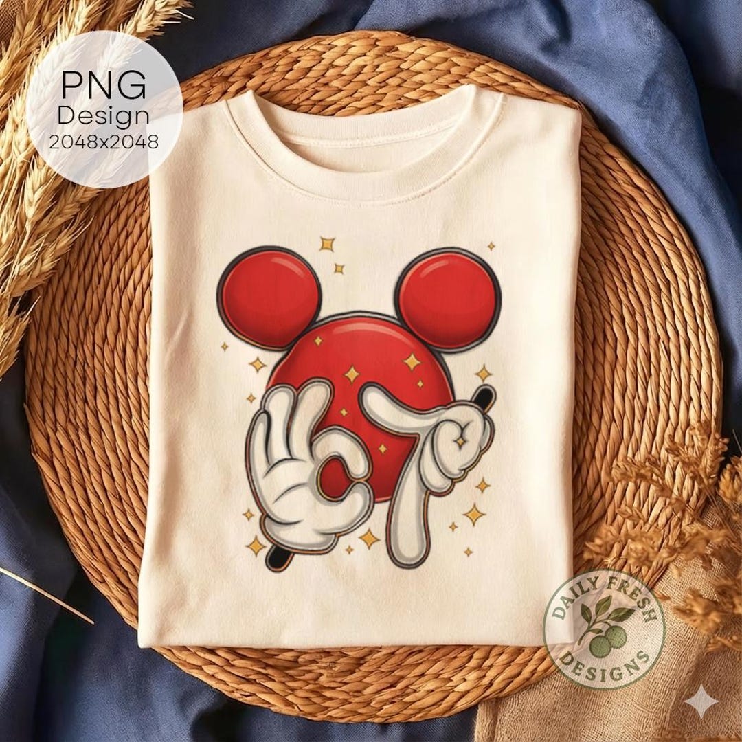 Six Seven Mouse, Funny Hands Clipart, Kids Tee, Quality Png, Trendy ...