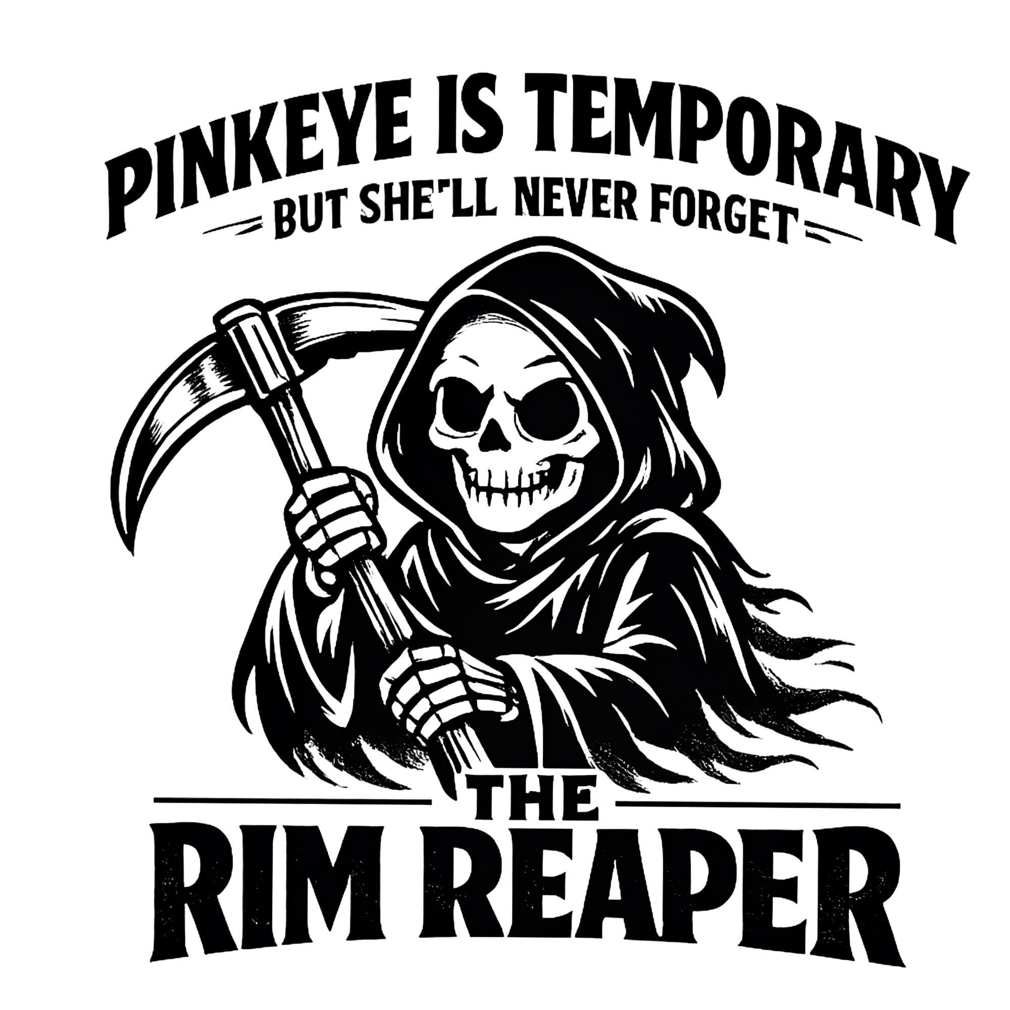 The Rim Reaper PNG – Grim Reaper Skull Scythe Design – Dark Gothic ...