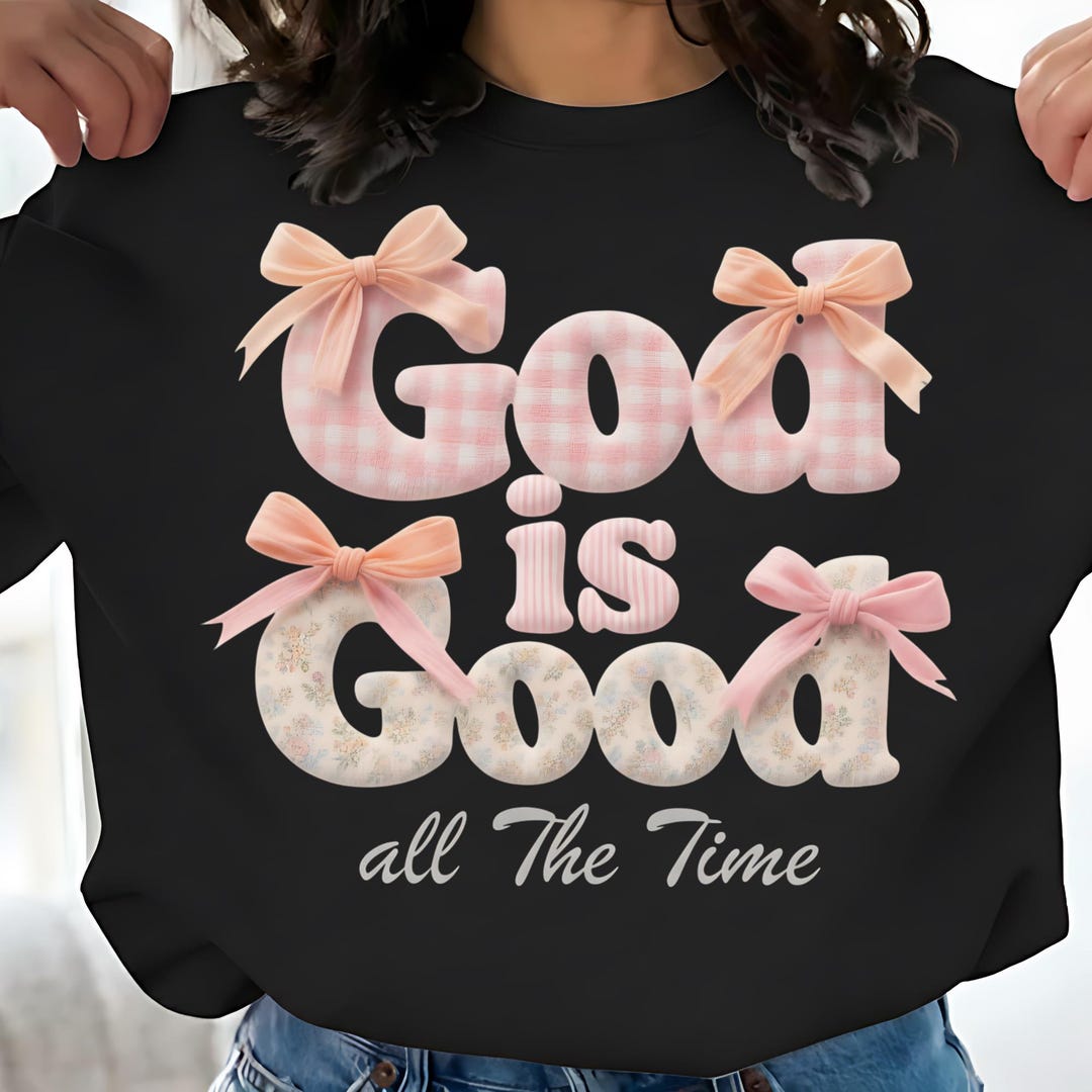 God is Good PNG, Preppy Retro Christian Design (digital Download) - Etsy