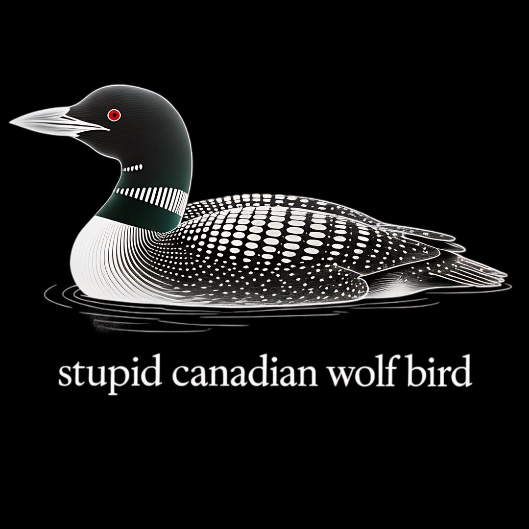 Funny Loon Meme PNG | Silly Canadian Bird Design (digital Download) - Etsy