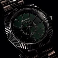 Man of God Automatic Watch – Christian Scripture, Leather Band - Etsy