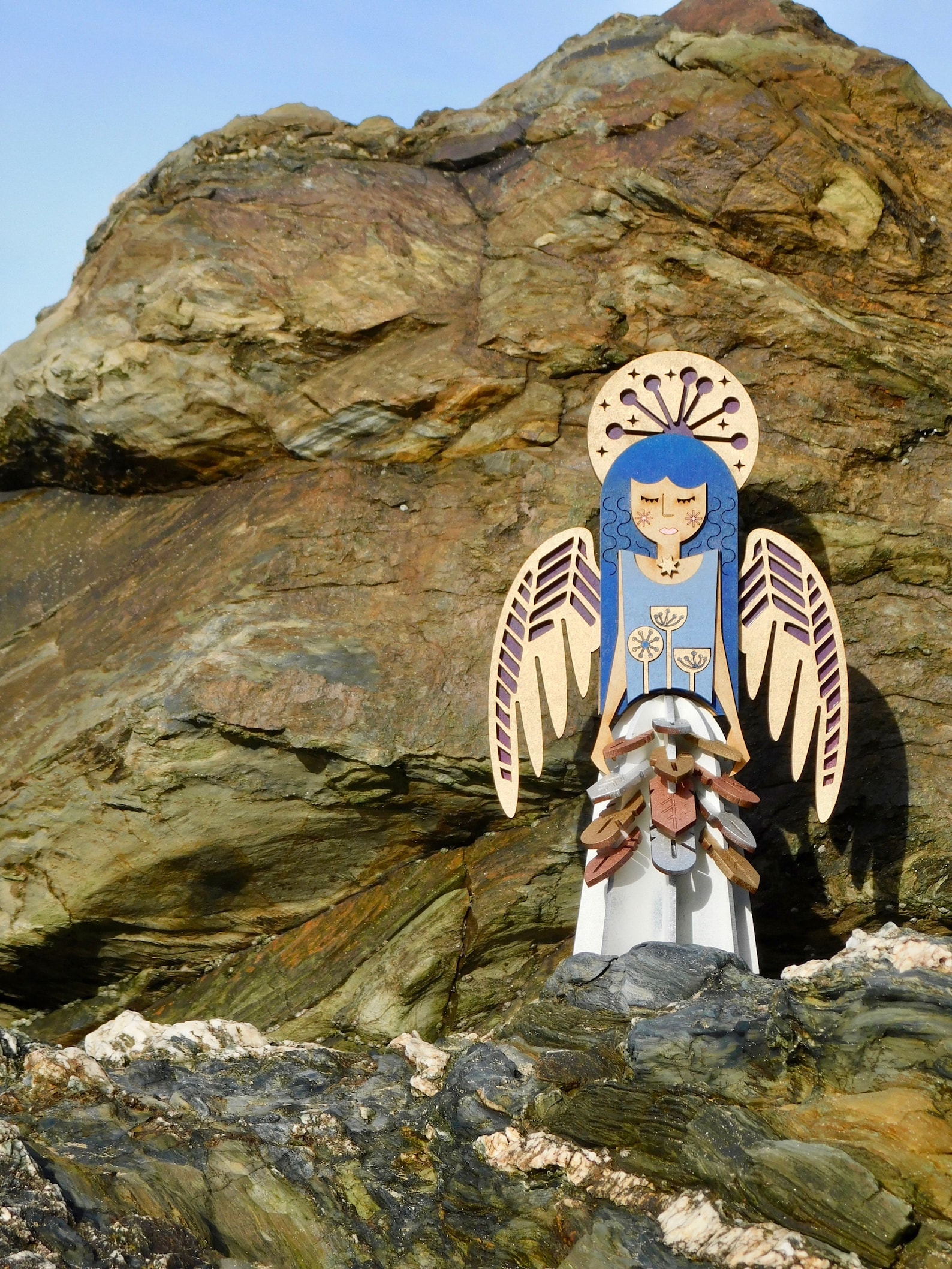 Winged flying guardian Christmas angel or 'Angel of the | Etsy