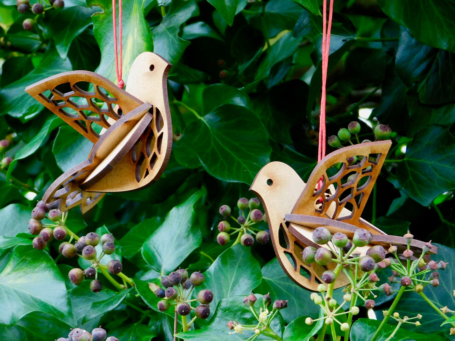 Christmas Hanging Dove Decoration Laser Cut / Lasercut MDF - Etsy