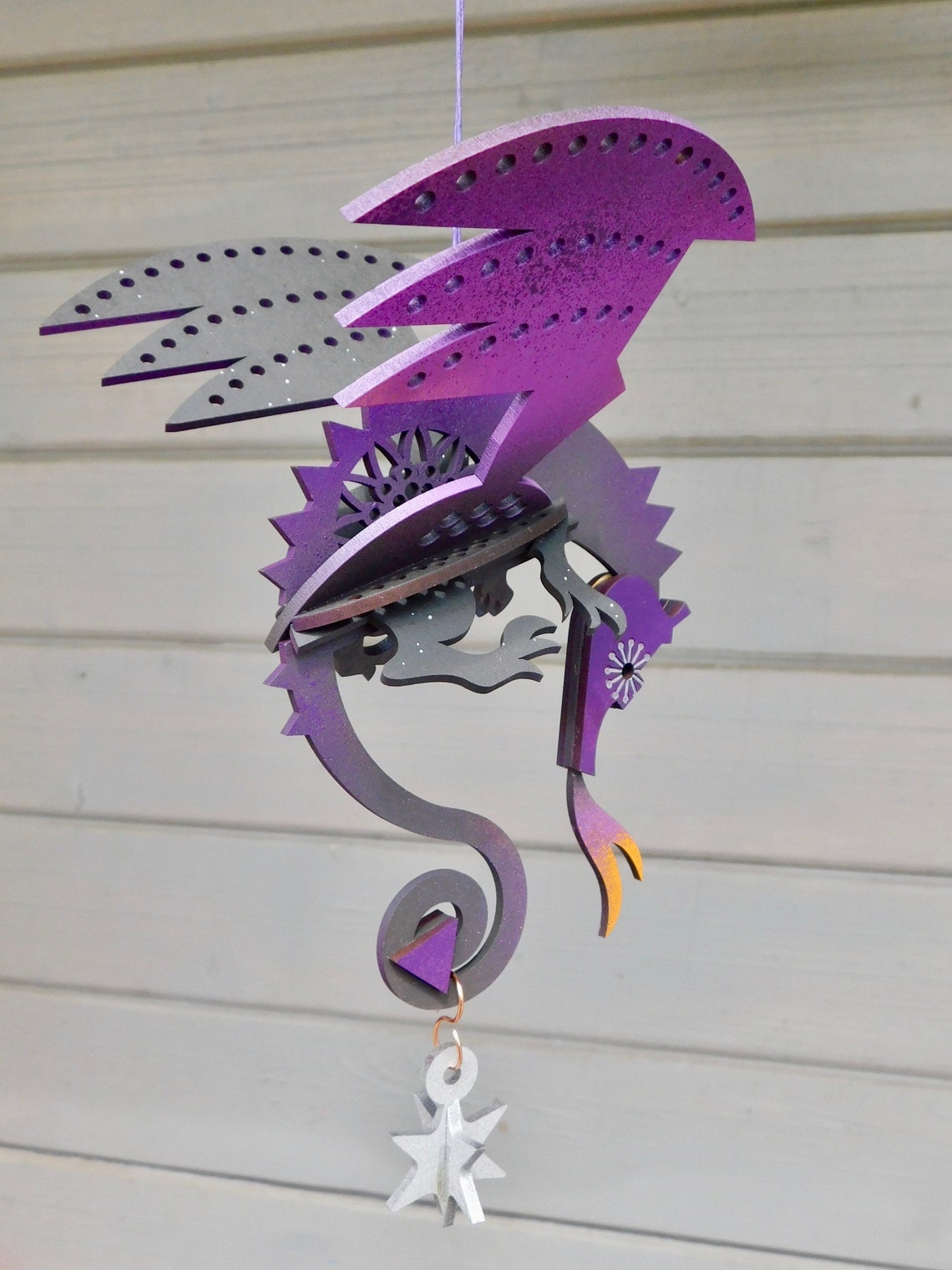 Cornish Dragon Mobile Decoration Laser Cut / Lasercut Mdf - Etsy