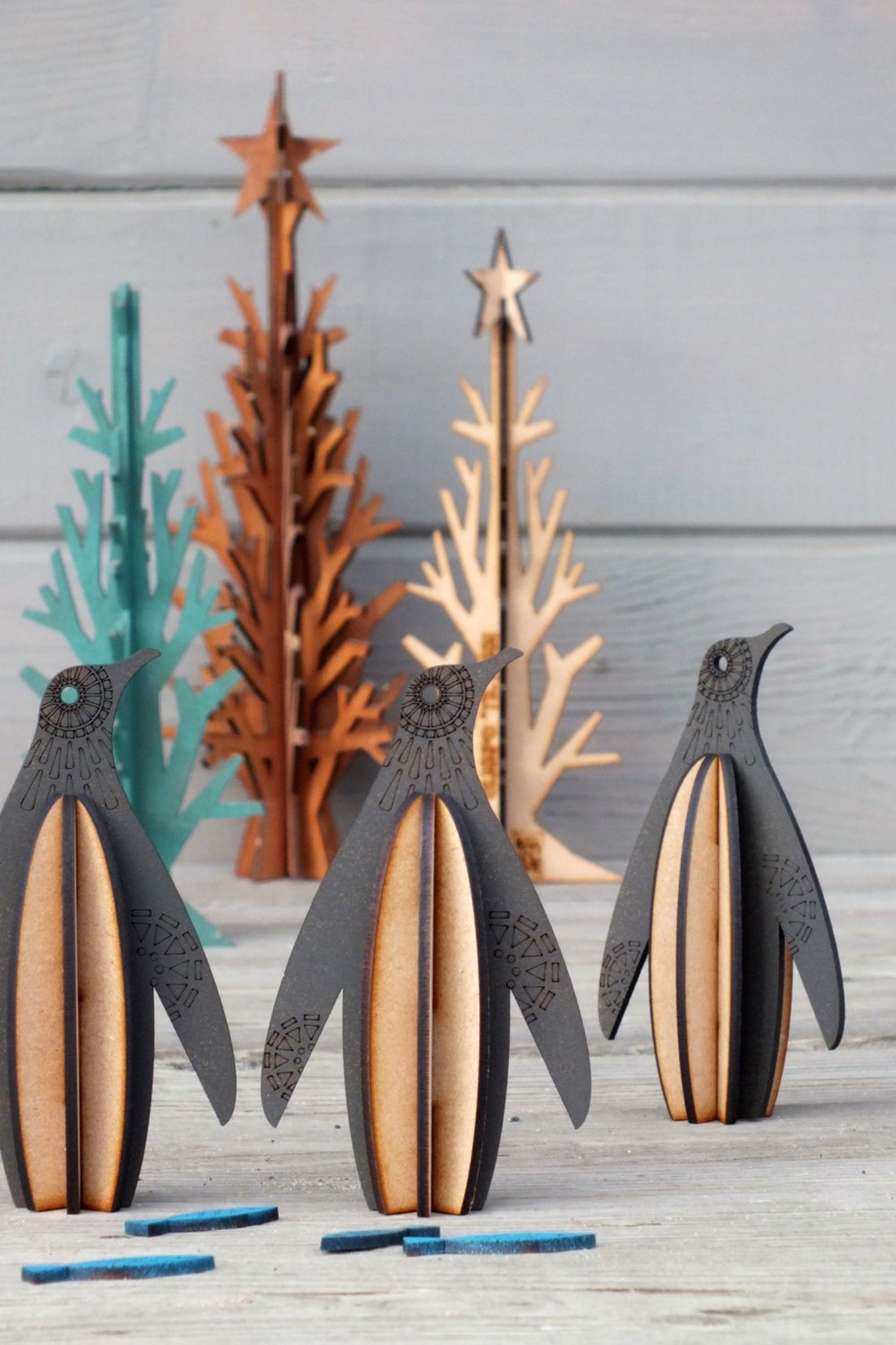 Penguin, Flatpack, Laser Cut From MDF - Etsy