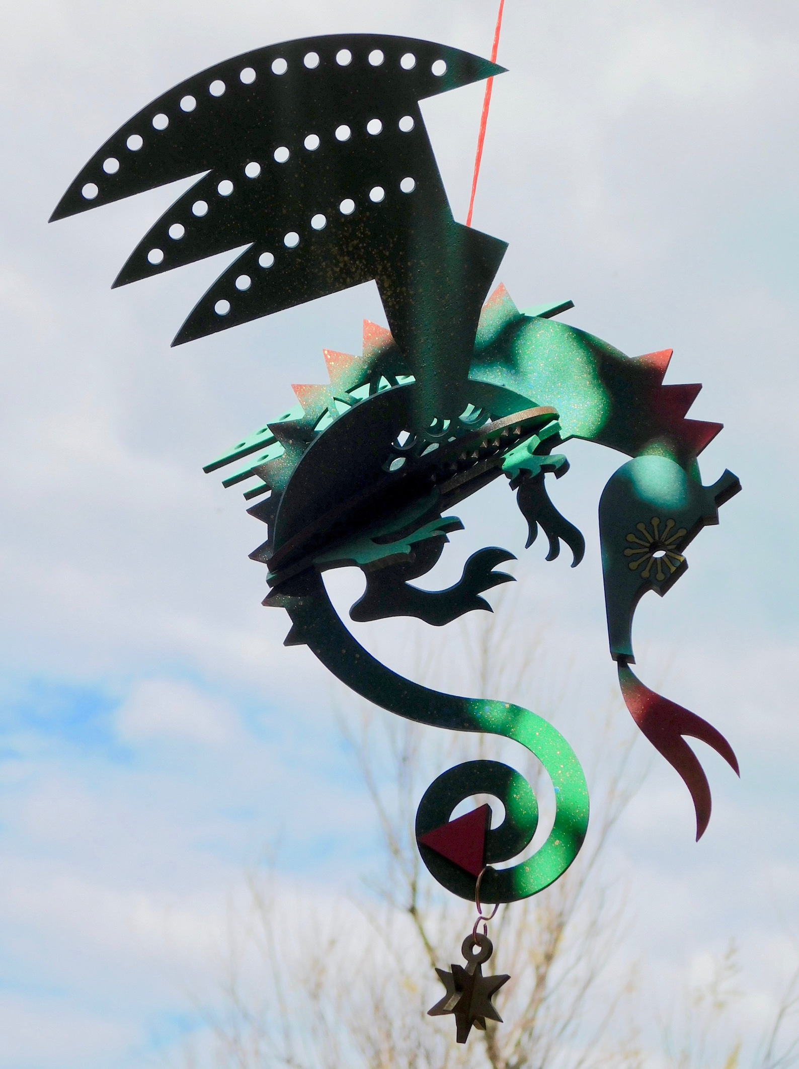 Cornish Dragon Mobile Decoration Laser Cut / Lasercut Mdf - Etsy