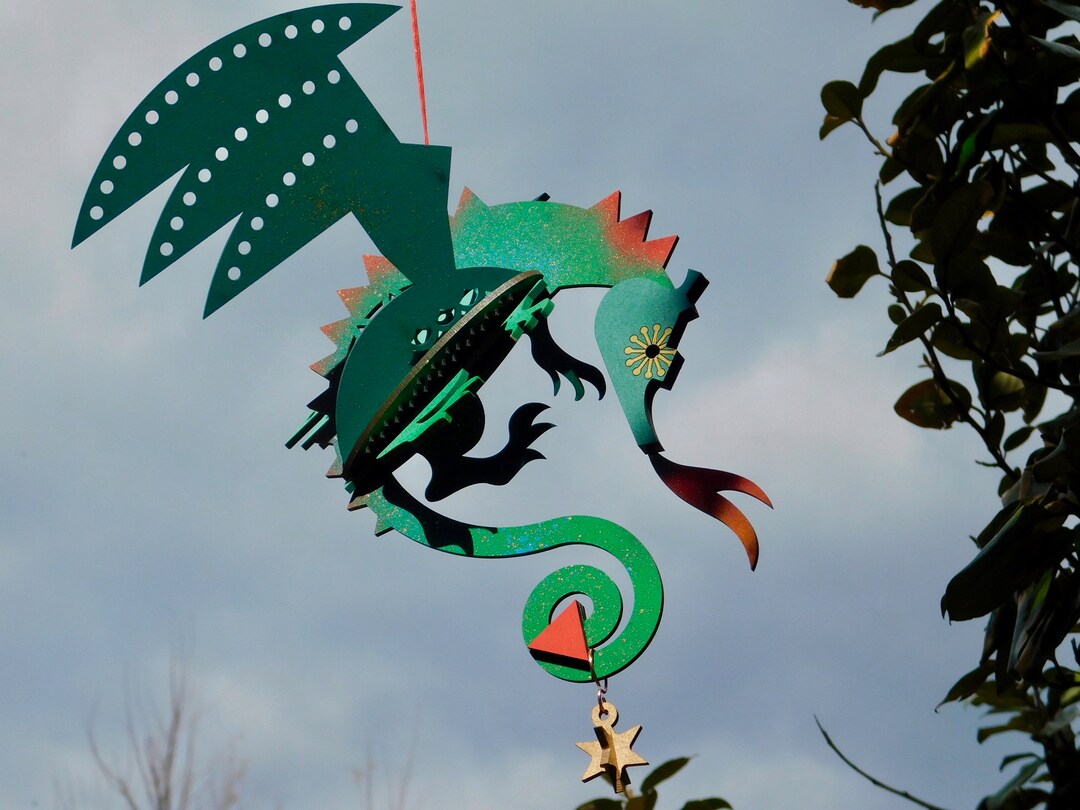 Cornish Dragon Mobile Decoration Laser Cut / Lasercut Mdf - Etsy