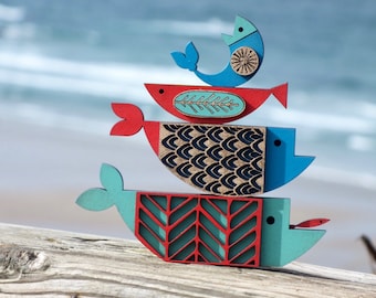 Laser Cut Fish Art | Etsy UK