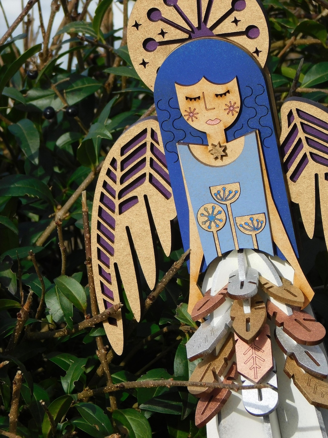 Winged flying guardian Christmas angel or 'Angel of the | Etsy