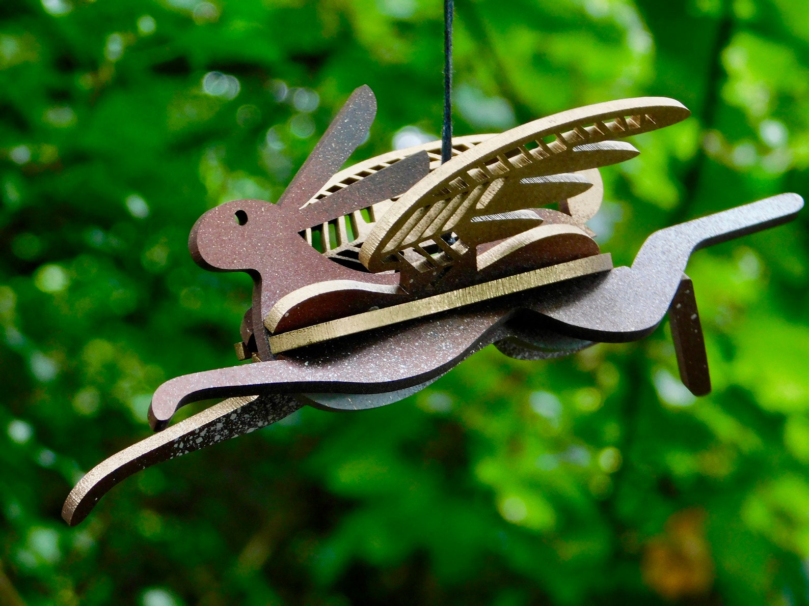 Flying Hare Mobile Decoration With or Without Moon. Laser Cut | Etsy