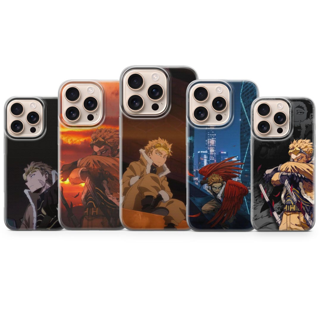 Hawks Phone Case My Hero Academia Anime Cover for iPhone 17, 16, 15, 14 ...