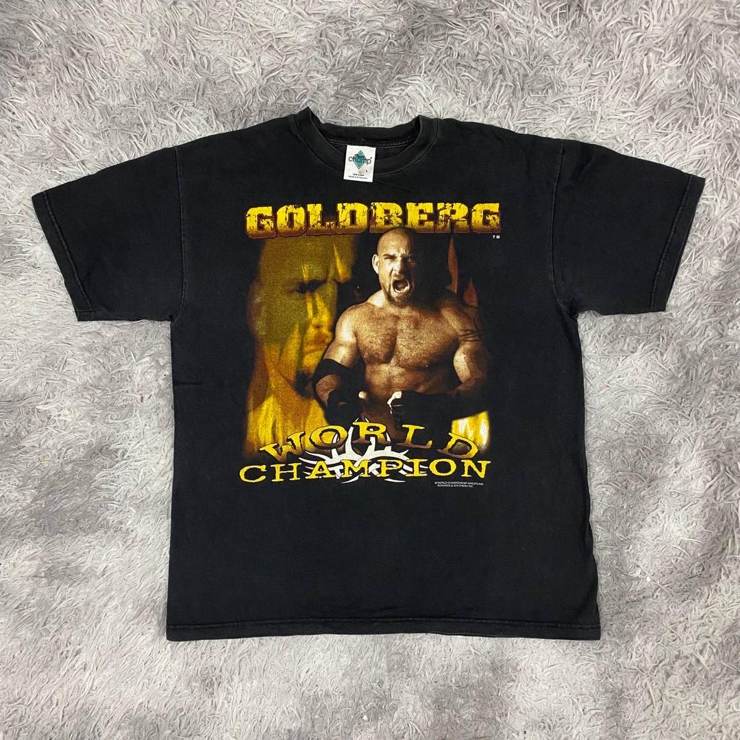 WWF WWE Vintage 90's Wcw Goldberg Wrestling World Champion - Etsy