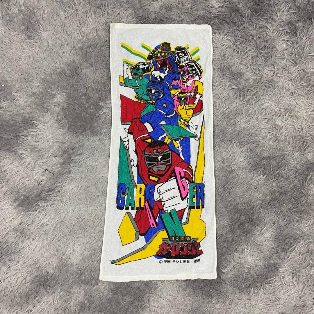 Towel Anime Vintage Gekisou Sentai Carranger Japanese Power Rangers ...