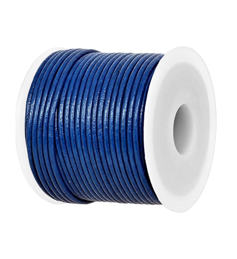 Genuine Leather Cord 1.5mm Round String for Jewelry Making, Braiding ...