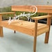 Musical Garden Bench, Marimba Cedar Bench, Musical Garden Bench ...