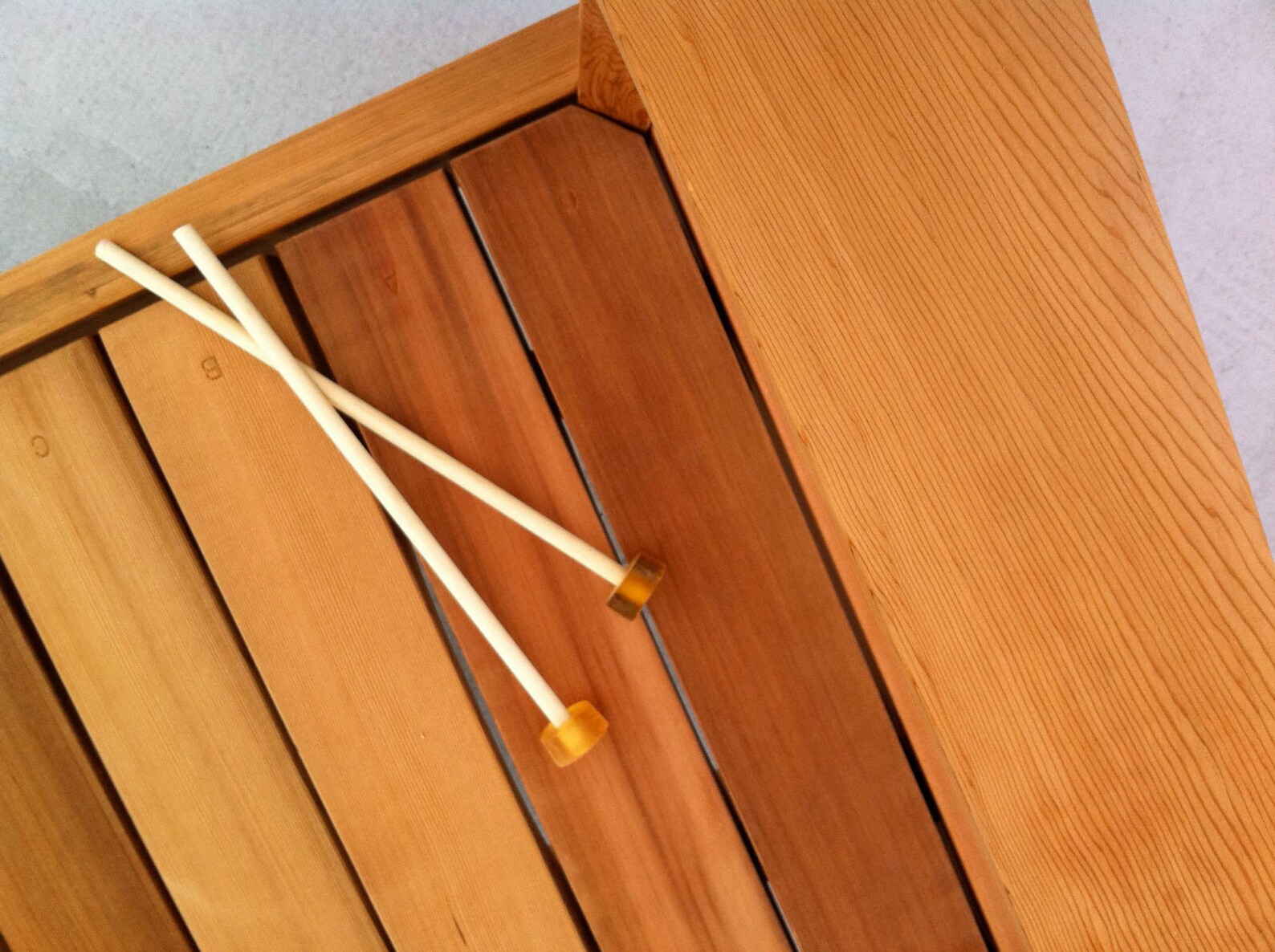 Musical Garden Bench, Marimba Cedar Bench, Musical Garden Bench ...