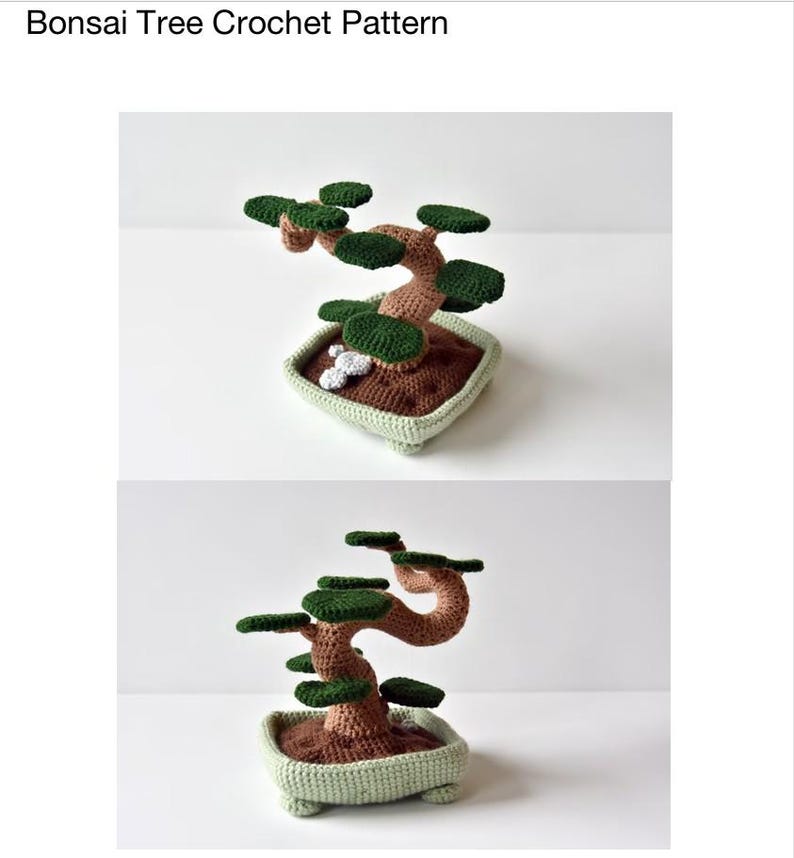 Bonsai Tree Crochet Pattern Bonsai Tree Amigurumi Bonsai Amigurumi - Etsy