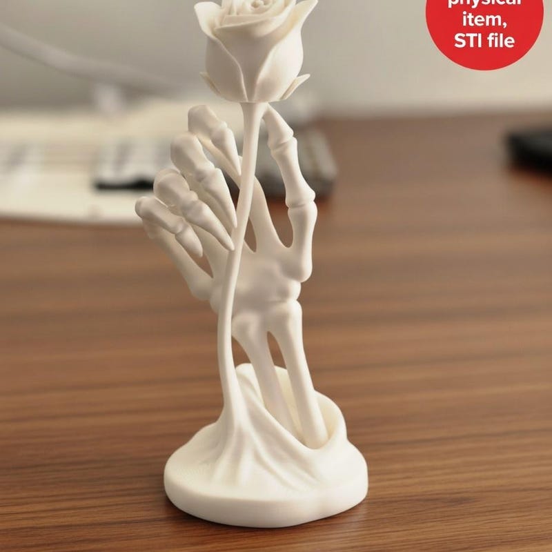3d Printed Skull Roses - Etsy