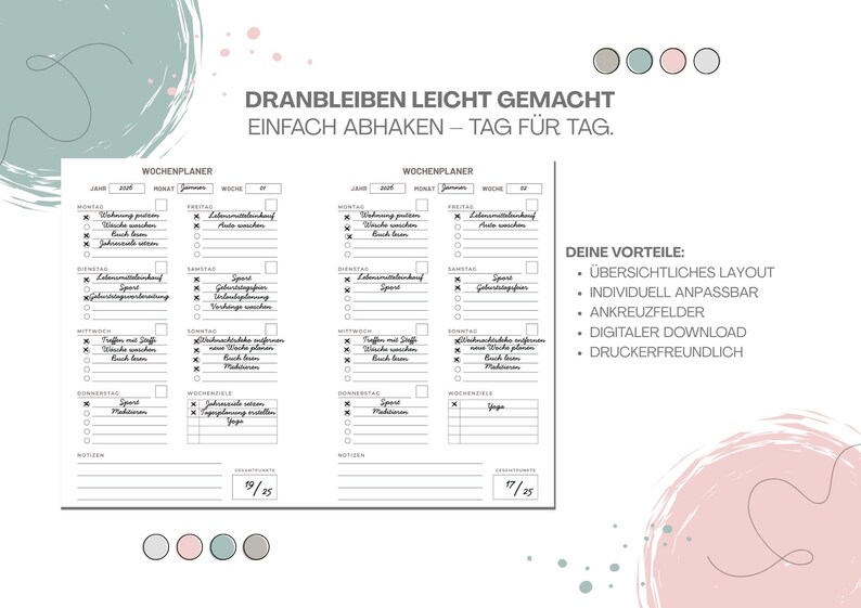 Weekly Planner 2026 | A5 | 2 Weeks per A4 | To-do List & Habits ...