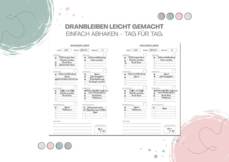 Weekly Planner 2026 | A5 | 2 Weeks per A4 | To-do List & Habits ...