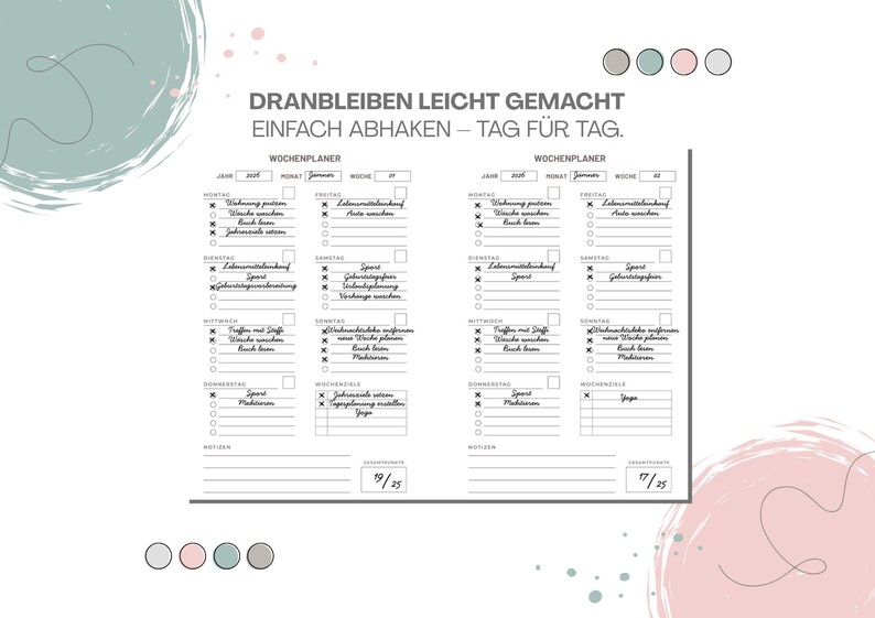 Weekly Planner 2026 | A5 | 2 Weeks per A4 | To-do List & Habits ...