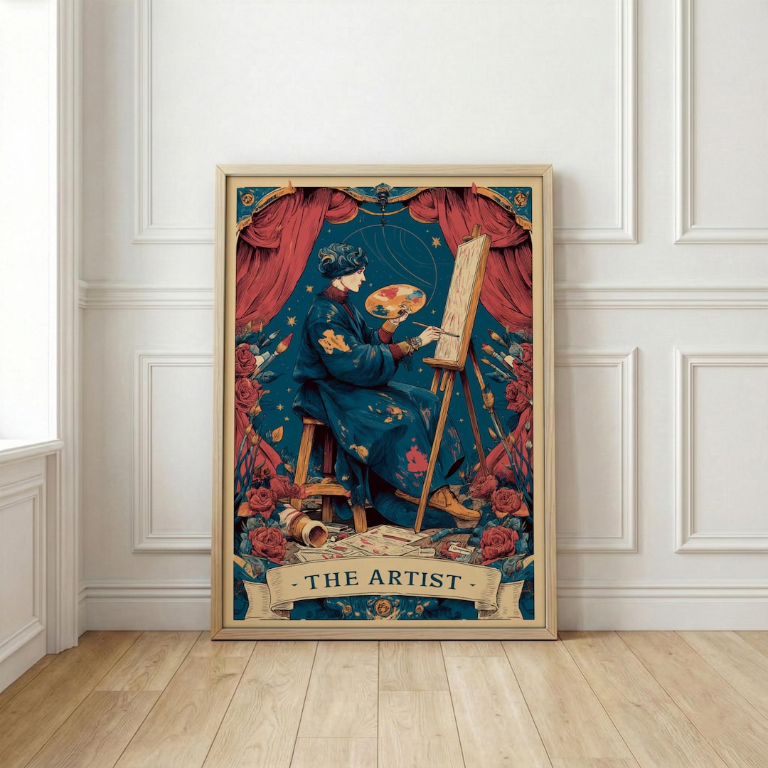 The Artist Tarot Card Print | Art Nouveau Wall Art | Whimsigoth Decor ...