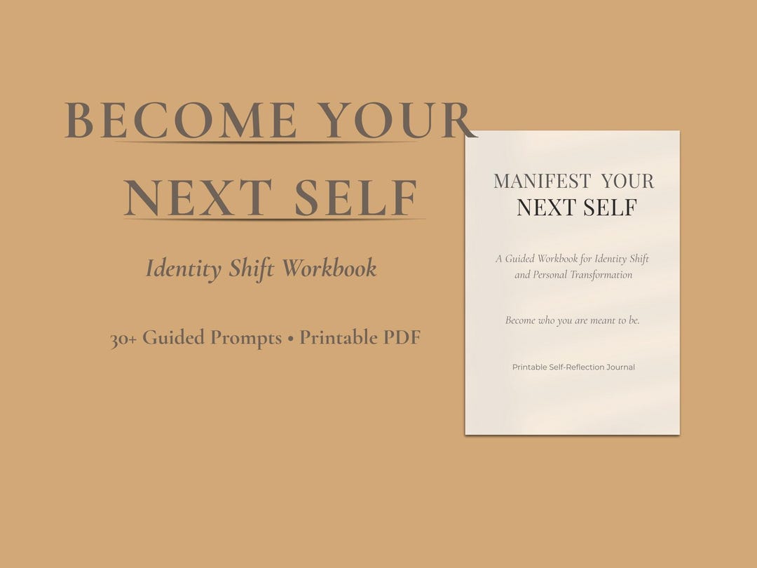 Identity Shift Workbook, Self Discovery Journal, Manifest Your Next ...