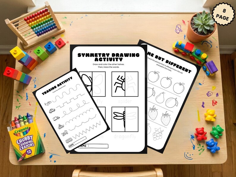 6 Black and White Fine Motor Printables Preschool Worksheets to Keep ...