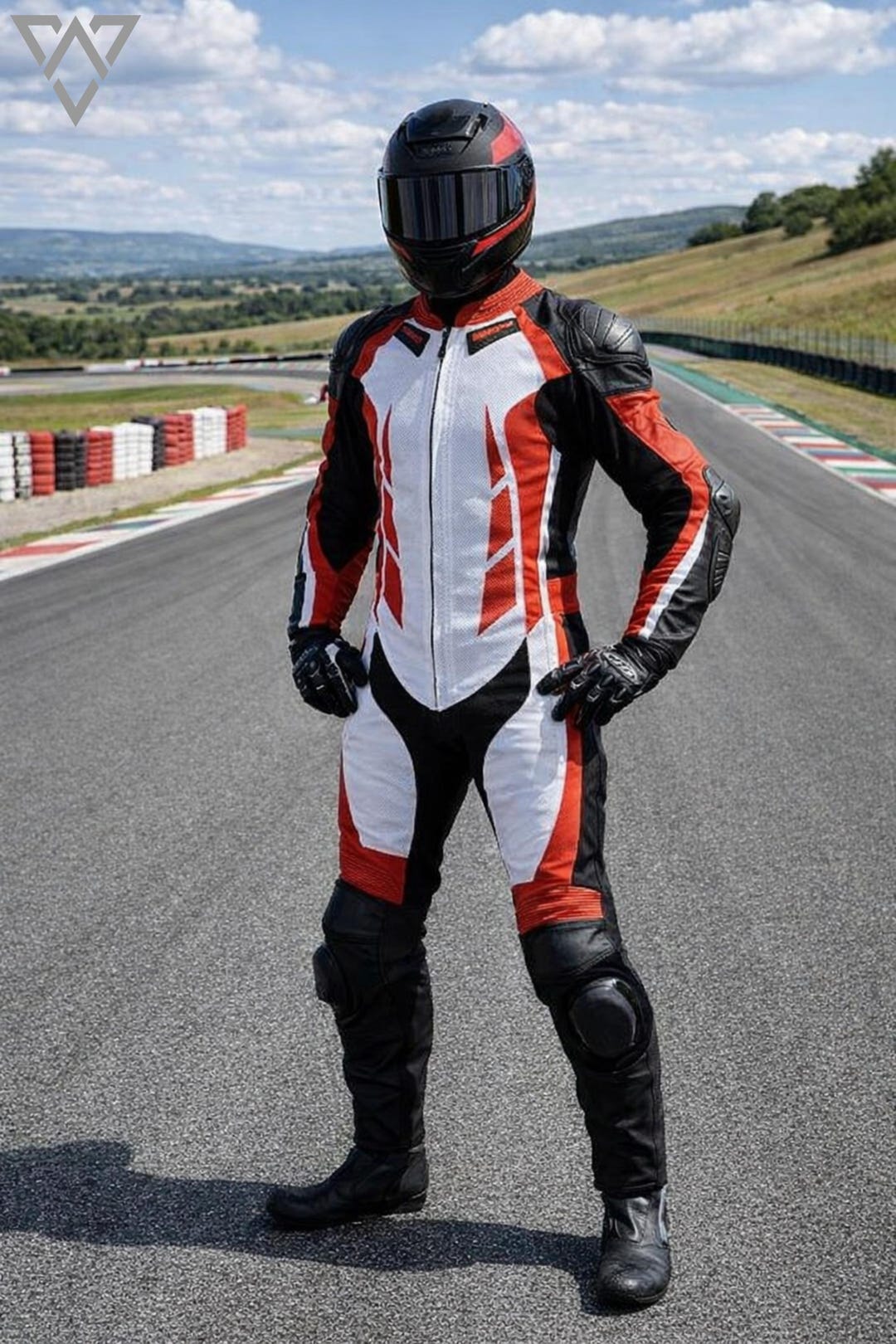 Custom Cowhide Leather Motorcycle Racing Suit – CE Armored Track ...