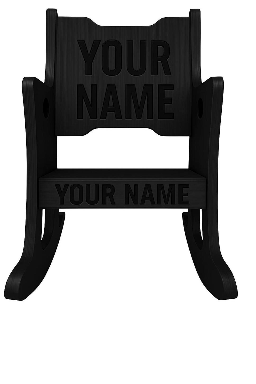 Personalized Kids Rocking Chair – Custom Name Engraved Wooden Children ...