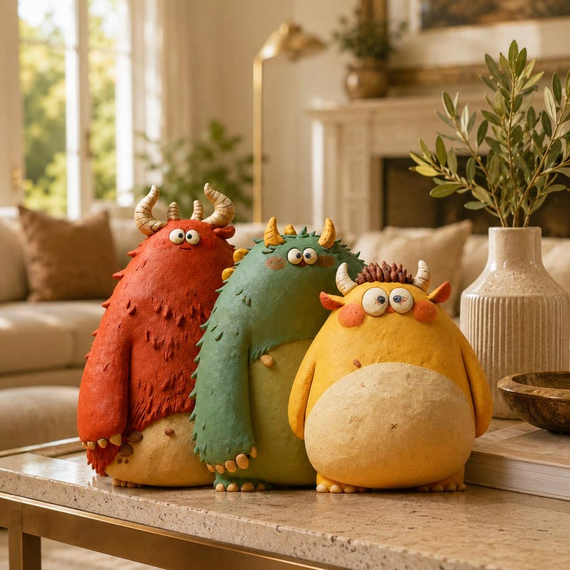 Ceramic Monster Sculpture - Etsy