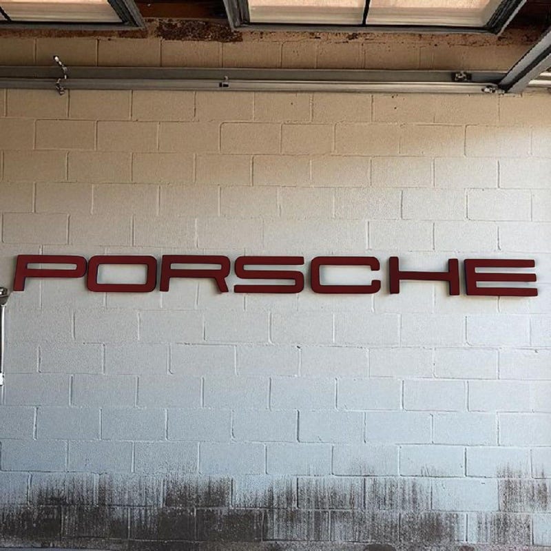 Metal Porsche Wall Sign - Etsy UK