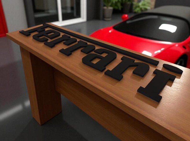 Ferrari Lettering Wall Decor - Etsy