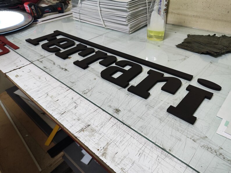 Ferrari Lettering Wall Decor - Etsy