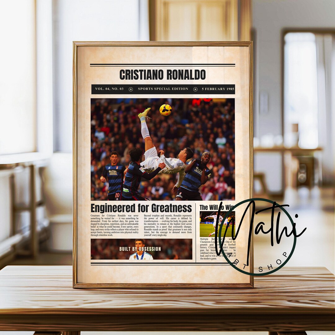 Cristiano Ronaldo Art Print: Football Legend & Global Icon (digital or ...