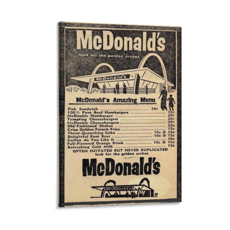 Vintage Mcdonald's Sign - Etsy