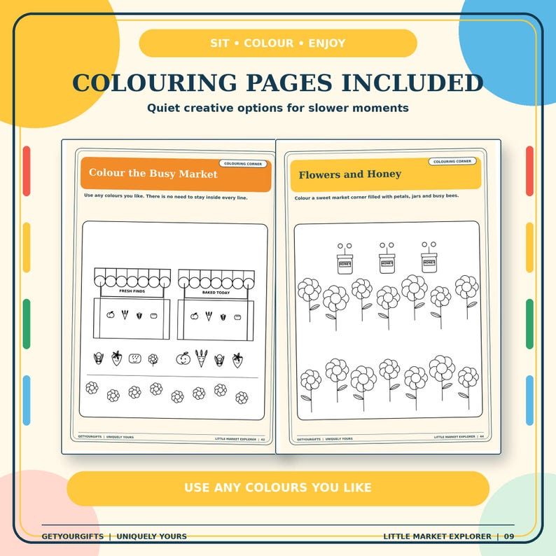 Farmers Market Activity Book for Kids, Printable Scavenger Hunt ...