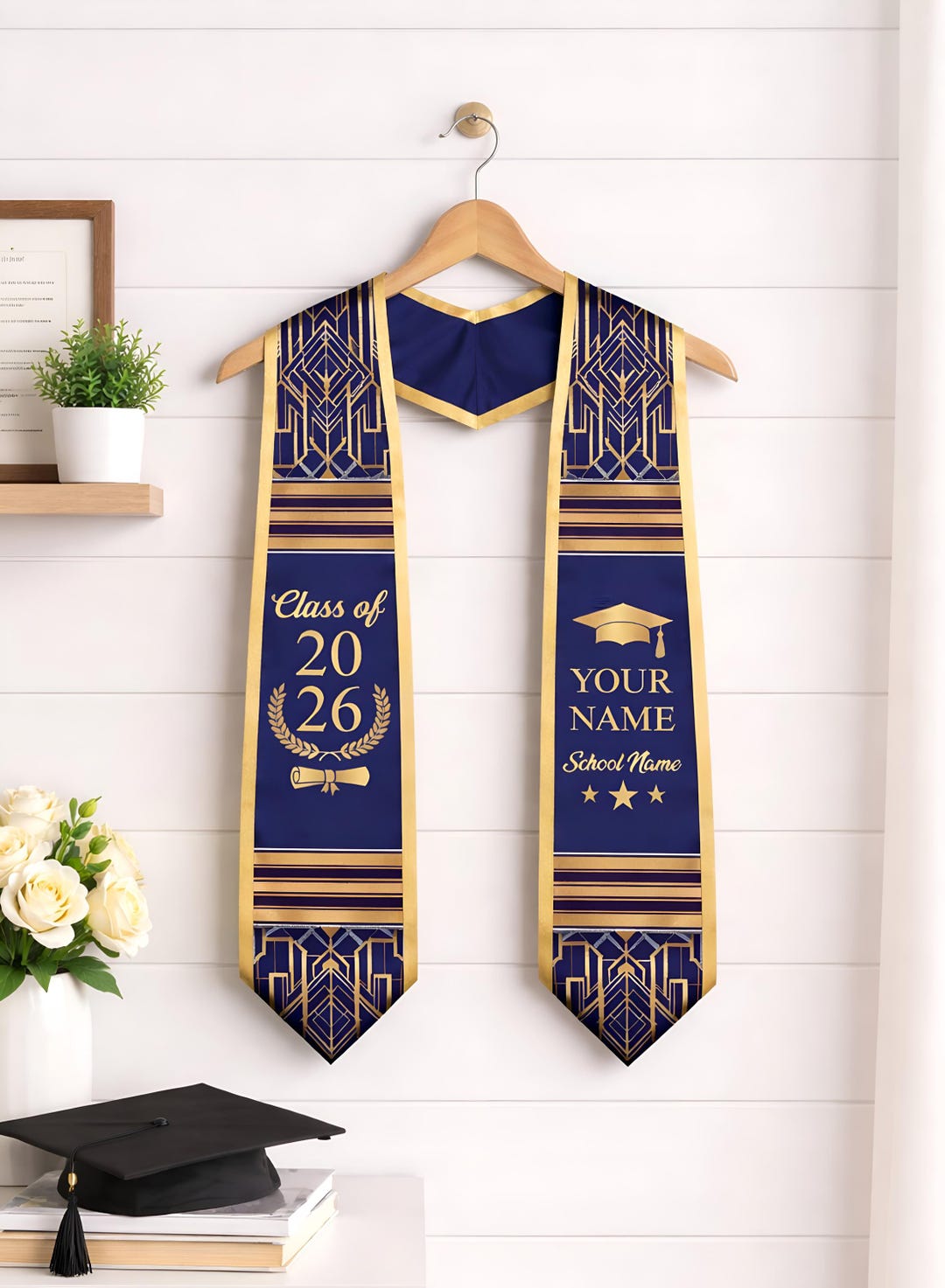 Custom Class of 2026 Graduation Sash, High School College Graduation ...