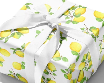 Lemon Wrapping Paper Luxury Yellow Gift Wrap Lemon Gift Wrap Scrapbook ...