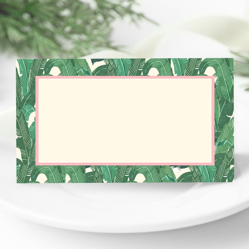 Leaf Name Card - Etsy