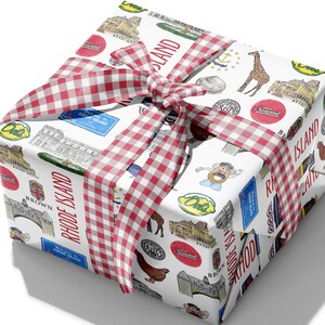 Iconic Rhode Island Watercolor Gift Wrap - Etsy
