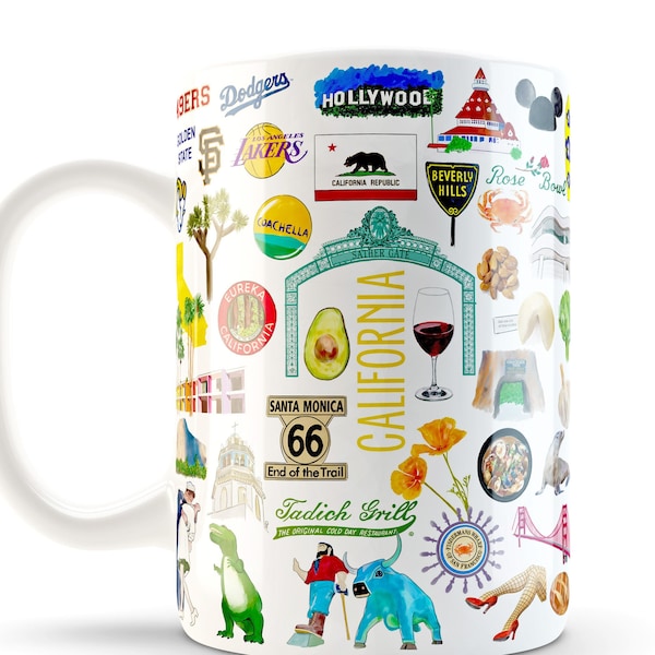 California Mug - Etsy